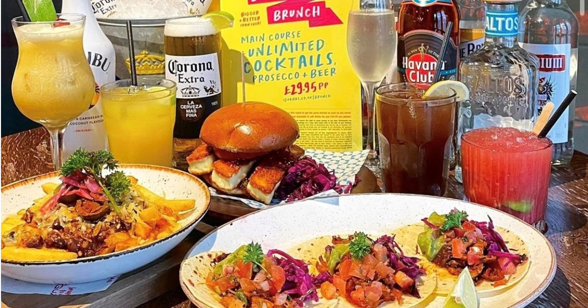 Bottomless Brunch Menus - Liverpool ONE